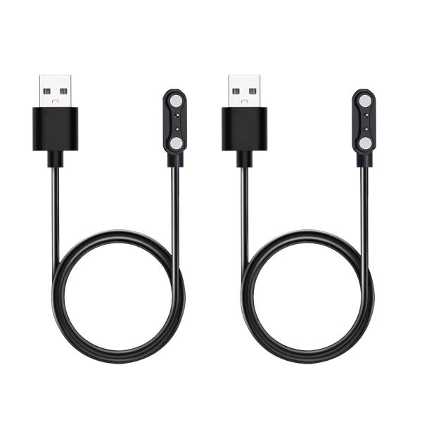 商品名: ユニバーサルスマートウォッチ充電器2個、2ピン4mm磁気USB充電ケーブル、スマートウォッチ&amp;フィットネストラッカー用ユニバーサル交換用充電コード、強力な磁気吸着、高速安全充電 2 Pcs Universal Smart ...