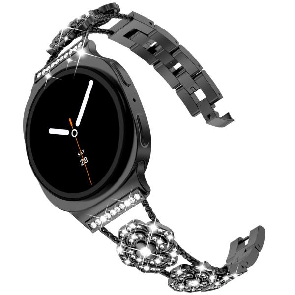 商品名: Surace Samsung Galaxy Watch 8 40mm 44mm用バンド、Galaxy Watch 8 Classic 46mm 2025、ギャップなし ダイヤモンドメタルバンド ジュエリーブレスレットリストバンド ...