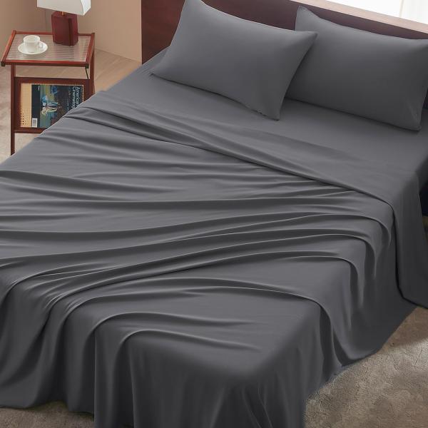 商品名:  USXIBEI Queen Size 4 Piece Sheet Set - Comfy Breathable &amp; Cooling Bed Sheets Set, Soft and Wrinkle Free, Deep ...