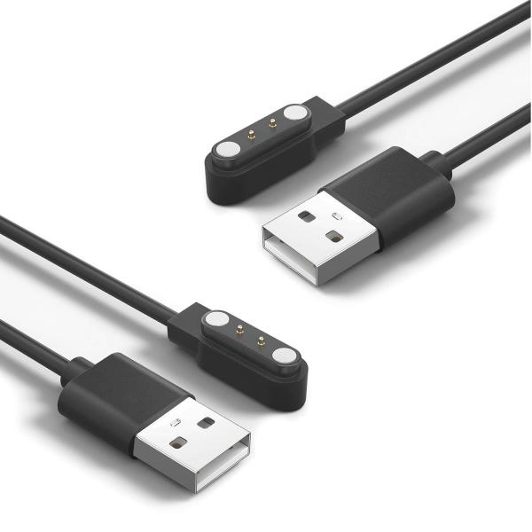 商品名: ZZrszhp 2本パック 磁気充電ケーブル Fit Cloud Pro、Kospet Tank T2、FQQ DR06、Hバンドスマートウォッチ充電器(ピン間隔2.84mm)用 ZZrszhp 2-Pack Magnetic C...