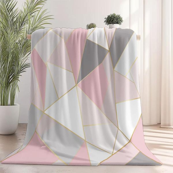 商品名:  Throw Blanket Full Size for Couch Gray Pink Bedding Soft Plush Blankets, Sofa Bed Office Chair Throws for Boys Gir...