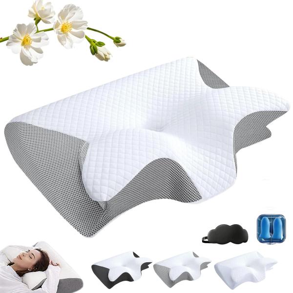 商品名:  LUGLIEO Premium Relief Pillow, 2026 Upgrade Ergonomic Pillow, Adjustable Memory Foam Supports Pillows, Orthopedic ...