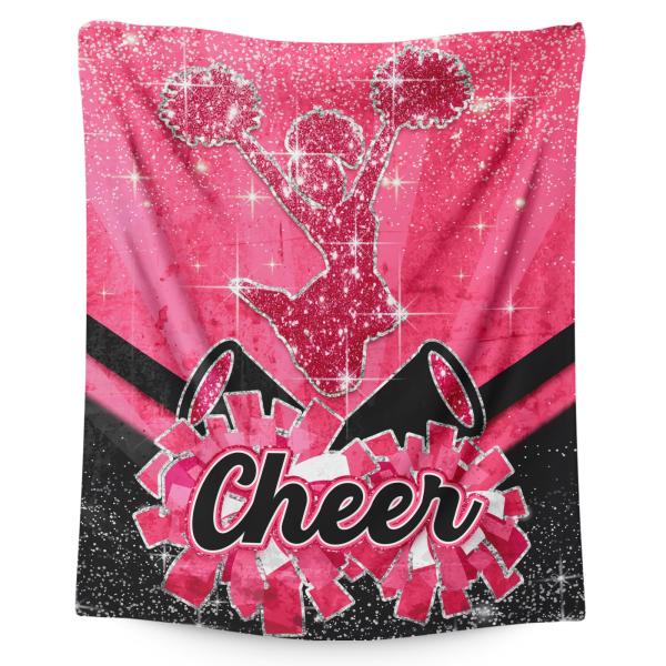 商品名:  Girls Blanket, Cheerleading Throw Blankets for Kids Teens Adults Cheerleaders Team(40”x50”) Soft Cozy Pink Throw f...