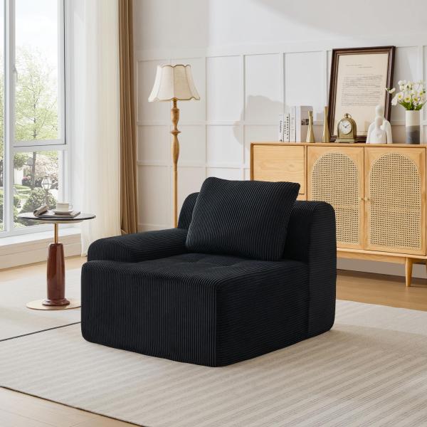 商品名:  Modular Sectional Sofa, Boneless Couches for Living Room, Corduroy Couch, Big Comfy Couch, Modular Cloud Sofa with...