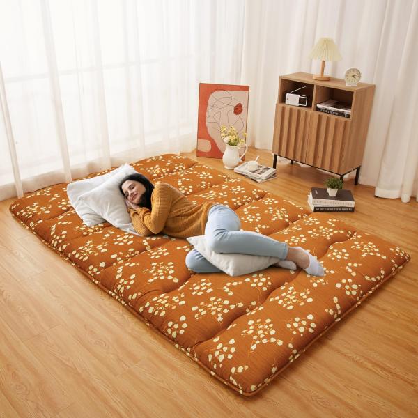 商品名:  Garvee Floral Floor Mattress Boho Japanese Style Futon Mattress Flower Printed Bed Mattress Floor Pad for Home Ind...