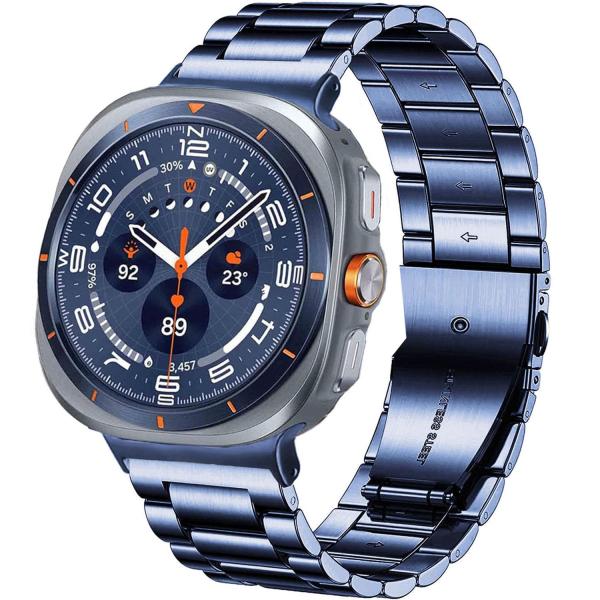 商品名: DEALELE バンド Samsung Galaxy Watch Ultra 47mm (2025/2024)対応 ソリッドステンレススチールメタル交換用スタープ Galaxy Watch Ultra 2/7 Ultra 47mm...