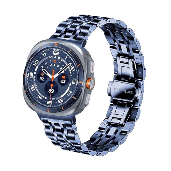 商品名: DEALELE バンド Samsung Galaxy Watch Ultra 47mm (2025/2024) 対応 ソリッドステンレススチールメタル交換用ブレスレット Galaxy Watch Ultra 2 / Ultra 4...