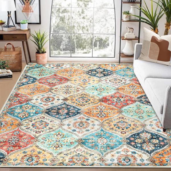 商品名:  COZYLOOM 10x13 ft Oversized Area Rug, Massive Plush Washable Carpet for Open Floor Plan, Non-Slip TPR Backing, Sta...