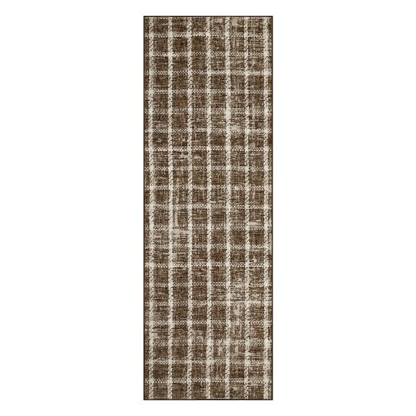 商品名:  MilleLoom Washable 2x6 Kitchen Rugs, Geometric Checkered Hallway Runner Ultra Thin Non Slip Indoor Modern Floor Ru...