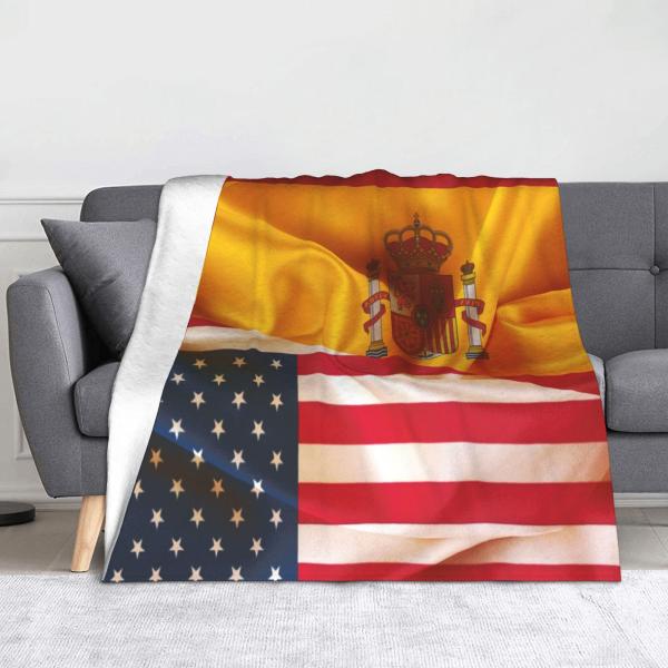 商品名:  Flannel Fleece Blanket Flannel Blanket Spanish Spain Flag Throw Blankets Flannel Fleece Warm Soft Bed Blanket for ...