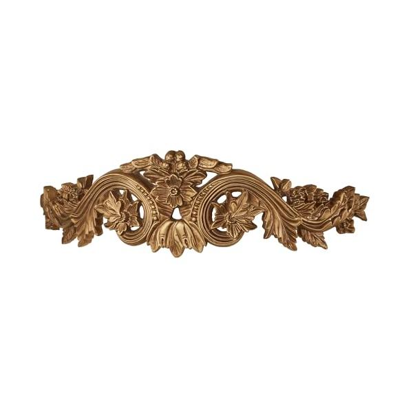 商品名:  Flowering Medallion Wall Teester | Handpainted Aged Gold Finish | Royal Bed Crown Creates a Lavish Canopy Look wit...