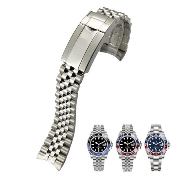 商品名:  904L Solid Stainless Steel Watchband for Strap GMT Master II Wrist Watch Band Bracelet Jubilee with Oyster Claspブラ...