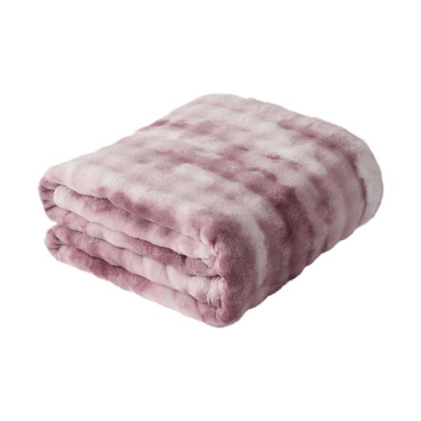 商品名:  Luxurious Faux Fur Throw Blanket, Plush Bubble Design, Soft Fuzzy Sherpa Fleece, 28 x 39 Inches, for Couch Sofa Be...