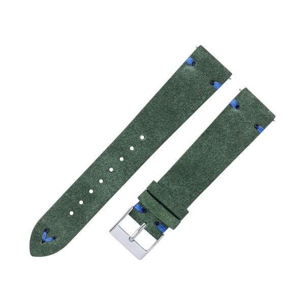 商品名:  SDFFGHJ Suede Watch Straps 18mm 20mm Hand Stitched Beige Green Blue Leather Bands for Man Woman Quick Release Brac...