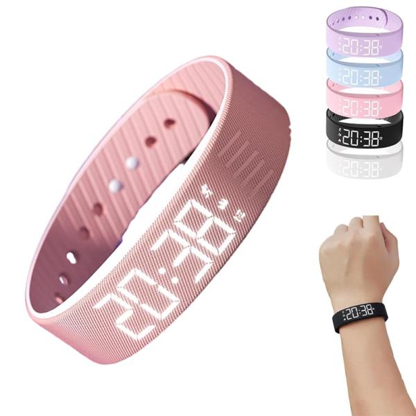 商品名:  Vibrating Alarm Reminder Watch Wake-Up Alarm Pro Version Bracelet 2026 Silent Vibration Wake Up Wristband with Ste...