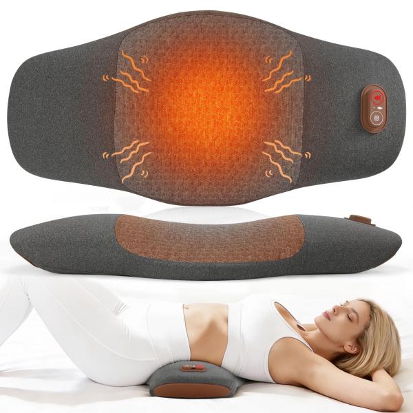 商品名: Guttylief 背中のマッサージ枕 熱付き - 腰椎サポート 痛みを和らげます Electric Lower Back Massager for Sciatica Pain Relief,3 Heat &amp; Vibrat...