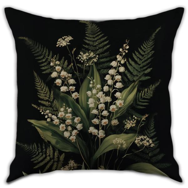 商品名: RBAFAO ウィリアム・モリスにインスパイアされた抽象的なビンテージフォックスデザインスローピローカバー ホームデコ アート枕カバー クッションカバー ベッド/ソファ/リビングルーム/車内/屋内/屋外用 (グリーンフラワー、45...