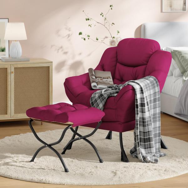 商品名:  Garvee Comfy Modern Lazy Accent Chair with Side Pocket - Lounge Armchair for Living Room, Leisure Reading Sofa Cha...