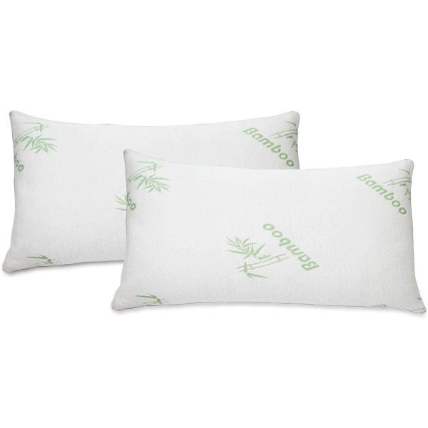 商品名: Serenify 超高級低反発枕 (2個パック、クイーンサイズ) ? 低刺激性のベッド枕 2つの洗濯可能な表地カバー付き ? 横向き、仰向け、うつ伏せ寝の方にプレミアムコンフォート&amp;サポート Serenify Ultra-...