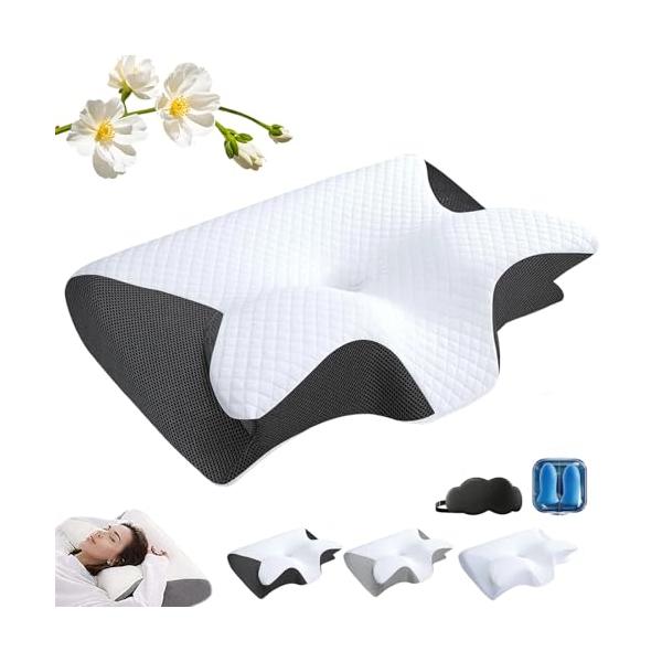 商品名:  LUGLIEO 2026 Upgrade 2 in 1 Ergonomic Pillow, Adjustable Memory Foam Supports Premium Relief Pillows, Orthopedic B...