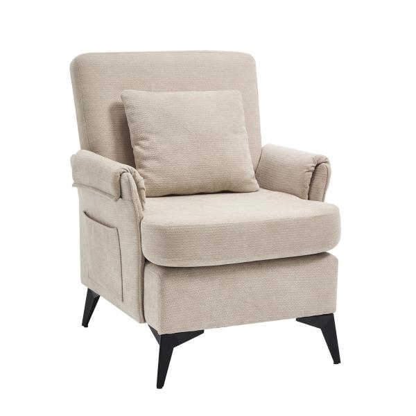 商品名:  KCC Mid-Century Accent Chairs,Chenille Modern Upholstered Single Sofa,Cozy Armchair with Back for Bedroom Office C...