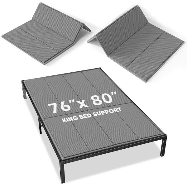 商品名:  Voyla Upgraded Bunkie Board King Size Ultra Heavy Duty Anti-Sag Bed Support Board Under Mattress 12mm Wave-Structu...