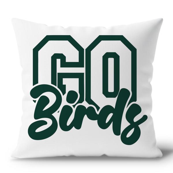商品名: DENDOFENGE Go Birds 枕カバー 18x18、フットボールピローカバー リビングルーム、ベッドルーム、カウチソファ、フットボールファン、男性へのギフト DENDOFENGE Go Birds Pillow Cove...