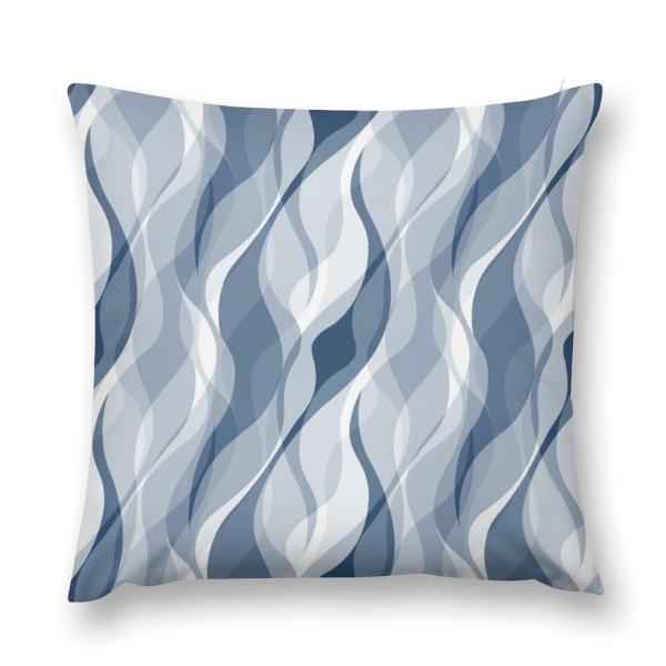商品名:  MYS QiQi Light Blue Throw Pillow Covers Modern Abstract Blue and Grey Striped Decorations for Bedroom Living Room ...