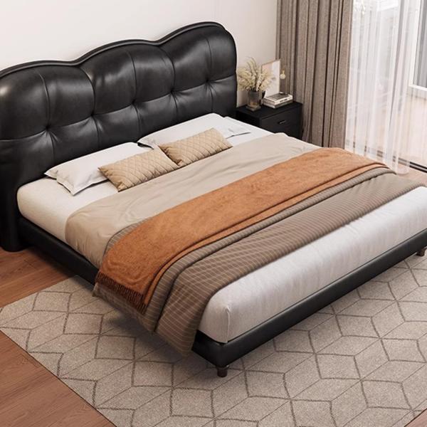 商品名:  LSIGHTUS Black Queen Size Bed Set Upholstered Platform Bed Frame with Wooden Slats Upholstered Platform Bed Frame ...