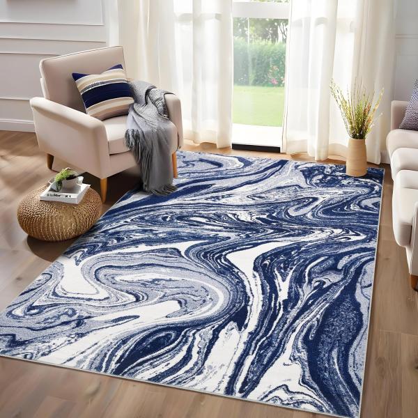 商品名:  Garvee 9x12 Area Rug Washable Rugs for Living Room Modern Abstract Rug Modern Abstract Area Rugs Stain Resistant T...