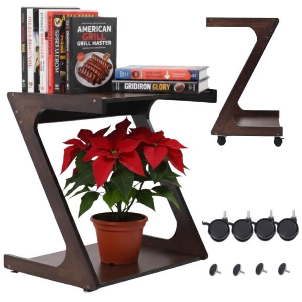 商品名:  Japard Wooden TV Tray Table with Wheels in 2 Way, Sofa Bed Side End Laptop Desk Movable for Snack Living Room Bedr...