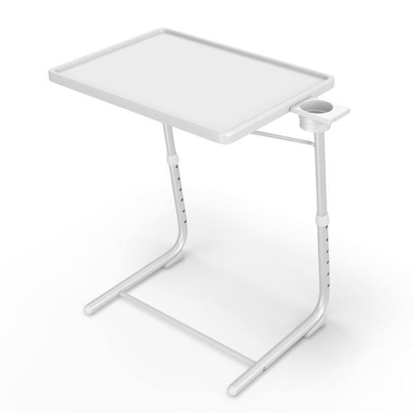 商品名: 当社のモダンなスペース調節可能なテレビトレイテーブル - 高さ6段階と傾斜角度3段階設定 | 多機能折りたたみ式トレイテーブル ノートパソコンのディナーやベッドでの使用に | 組み立て&amp;収納が簡単 | ポータブルデスク O...