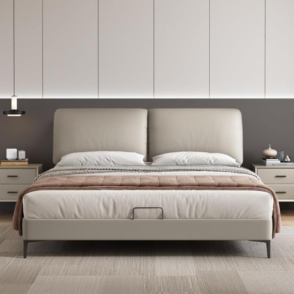 商品名:  LSIGHTUS Gray Modern Full Size Bed Set Upholstered Platform Bed Frame with Wooden Slats No Box Spring Needed Easy ...