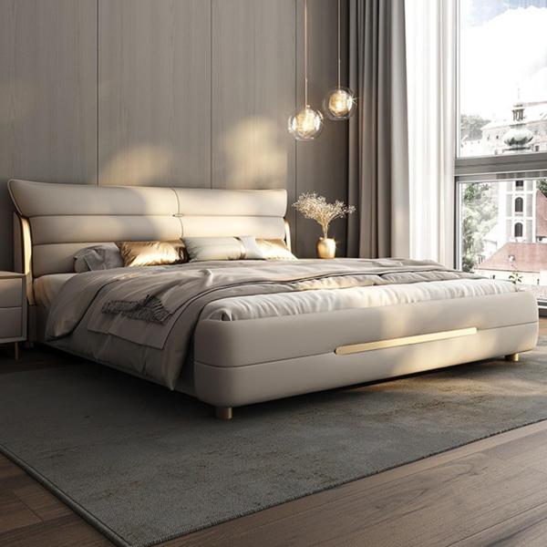 商品名:  LSIGHTUS Modern Luxury Queen Size Bed Set with Wooden Slats Upholstered Platform Bed Frame with Wingback Headboard...