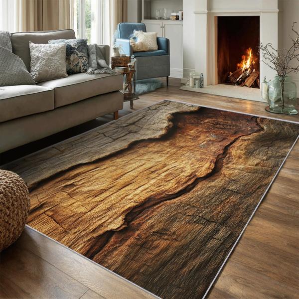 商品名:  Wood Rug 5x8 Rugs That Look Like Wood Area Rug Washable, Rustic Carpet Home Room Decor Rugs for Living Room Bedroo...