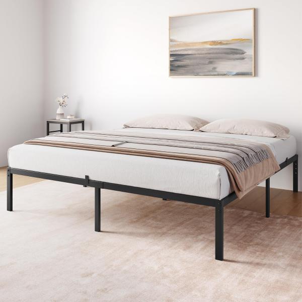 商品名:  GarveeHome 14 inch Full Bed Frame No Box Spring Needed, Low Profile Twin Metal Platform Bed Frame Support Mattress...