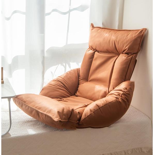 商品名:  HOLMZCED Adjustable Lazy Sofa, Bean Bag Chair Floor Seating with Armrests Lazy Couch Coffee Color for Home Living ...