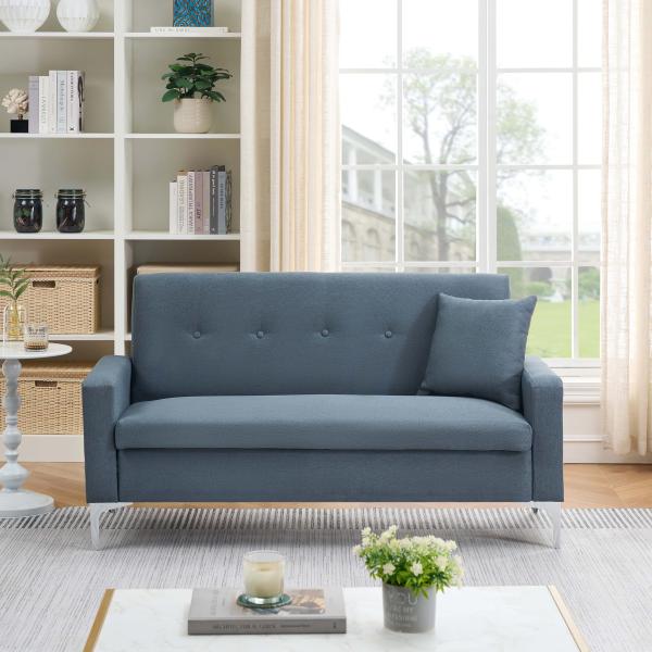 商品名:  Clyrava 57" Modern Loveseat Sofa Couch, 2-Seat Mini Upholstered Love Seat Sofas, Comfy Small Couches with Storage ...