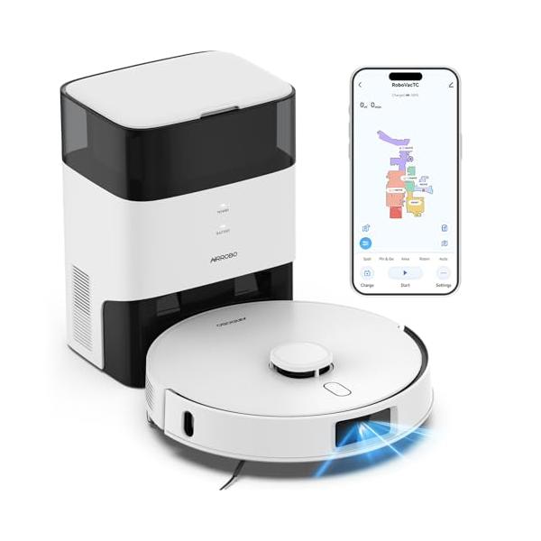 商品名:  AIRROBO T30+ Robot Vacuum and Mop, 75-Day Self-Emptying, 12,000Pa Suction, Active Intelligent Obstacle Avoidance, ...