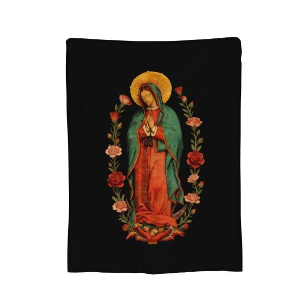 商品名:  Our Lady Virgen De Guadalupe Saint Virgin Mary Premium Fleece Blanket, Ultra-Soft Plush Throw Blanket for Bed, Cou...