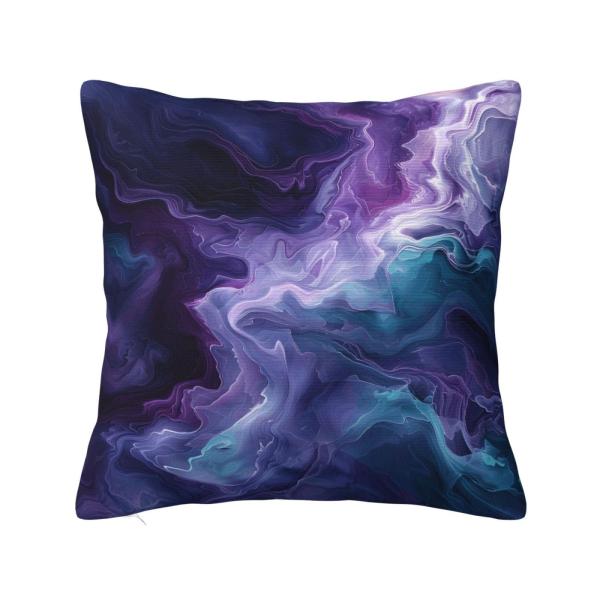 商品名:  Lalamelody Purple Teal Turquoise Galaxy Nebulous 20x20 inches Throw Pillow Covers Cozy Square Pillowcases Home Dec...