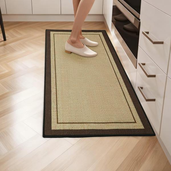 商品名:  LxioTy Kitchen Kitchen Rugs Comfort Standing Rug: Kitchen Mats Super Absorbent and Stain Resistant Runner Rug, Eas...