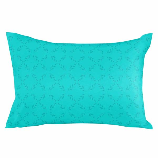 商品名:  Turquoise Plaid Pillowcase Standard Size 20x26,Geometric Leaf Diamond Morocco Abstract Reversible Throw Pillow Cov...