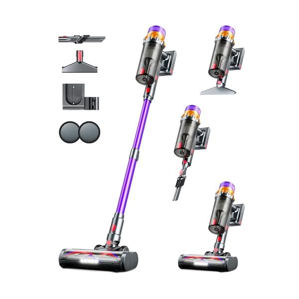 商品名:  Cordless Vacuum Cleaner, 500W 50KPA 60Mins Vacuum Cleaners for Home, Self-Standing Stick Vacuums with LED Display,...