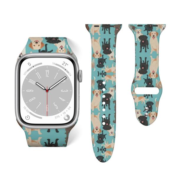 商品名:  Polyester iWatch Band Adjustable Elastics Replacement Strap Mens Women Cute Labradors Yellow Chocolate Black Lab P...