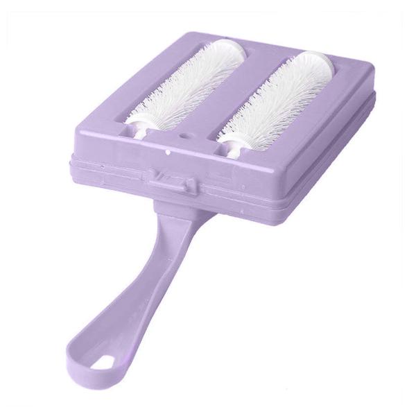 商品名:  Qirvaten Carpet Debris Brush, Multi-Functional Handheld Double Roller Cleaning Brush, Carpet Table Sweeper Collect...