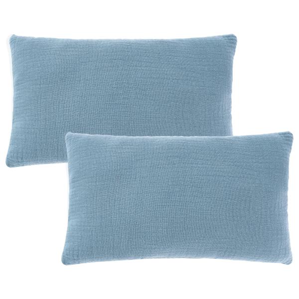 商品名: Marrywindix 小型枕 2パック スモールピロー 9.5 x 5.5インチ トラベルピロー ソフトペット枕 キャンプ 旅行 睡眠 ベッド ソファ 首 膝 手首サポート, ブルー Marrywindix Tiny Pillo...