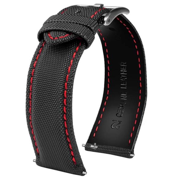 商品名:  Watch Straps Quick Release Nylon Canvas Watch Bands For Men Women(Red line-S pin,24mm)ブランド: Generic商品サイズ: 24mm高さ: ...