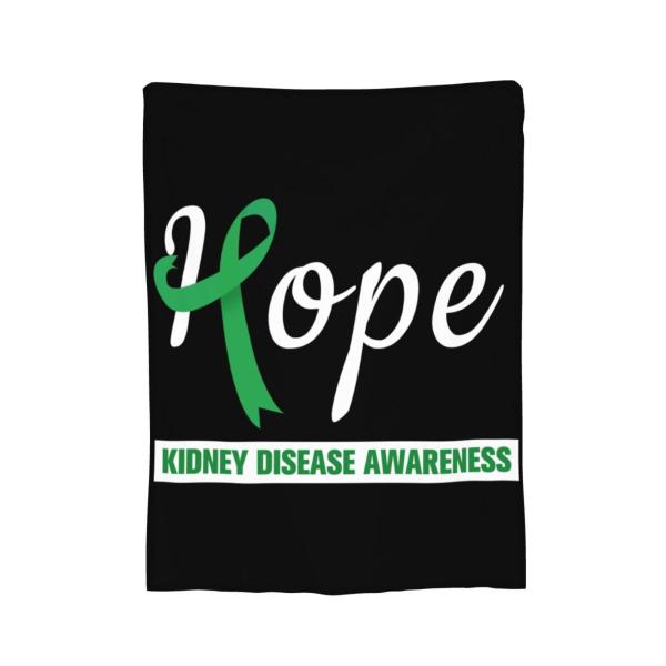商品名:  40"x30" National Kidney Month Hope Premium Fleece Blanket, Ultra-Soft Plush Throw Blanket, Warm Cozy Fleece Blanke...