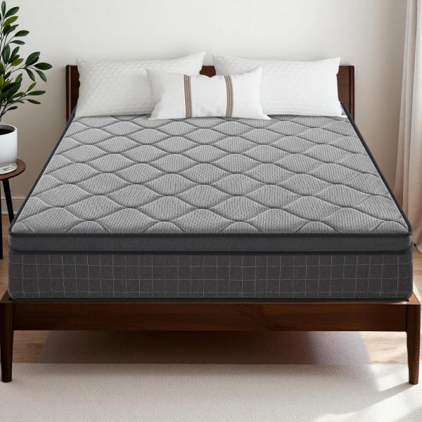 商品名:  GJQ Twin Size Mattress,10 Inch Memory Foam Hybrid Mattress, Medium Firm Twin Bed Mattresses in a Box, Independent ...